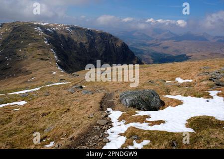 Tyndrum, Scotland, UK. 18th April 2023. Clear blue skies, bright ...