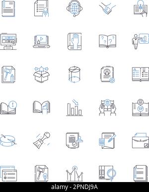 Understanding line icons collection. Comprehension, Empathy, Perception, Insight, Cognition ...