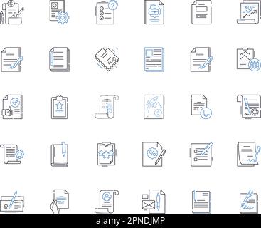 Confirmation line icons collection. Affirmation, Acceptance, Approval ...