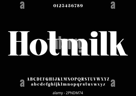 Elegant luxury bold serif display font vector Stock Vector Image & Art ...