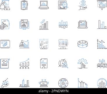 Assorting line icons collection. Sorting, Organizing, Classifying, Grouping, Arranging ...