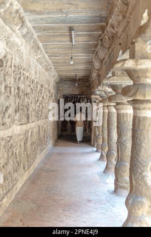 One of the 108 divya desams is the stone-pillared walkway inside the ...