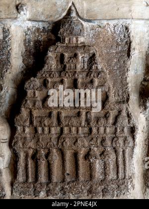 One of 108 divya desams at the Vaikunta Perumal temple is a statue of ...