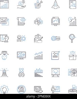 Schedule framework line icons collection. Calendar, Planner, Routine ...