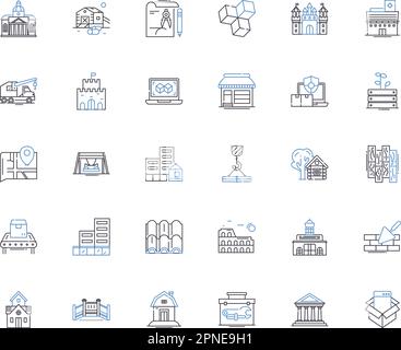 Reinvention renovation line icons collection. Overhaul, Transformation ...