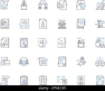 Team KPIs line icons collection. Metrics, Targets, Performance, Rewards ...