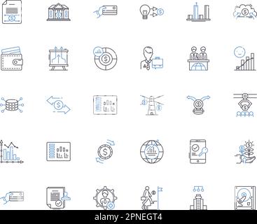 Upgradation line icons collection. Enhancement, Advancement, Improvement, Refinement, Progress ...