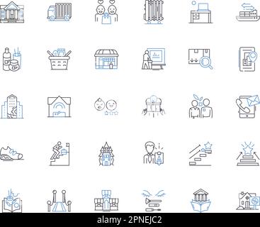 Community activism line icons collection. Advocacy, Unity, Solidarity ...
