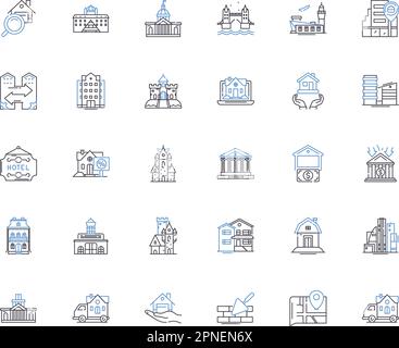 Budget appraisal line icons collection. Evaluation, Analysis ...