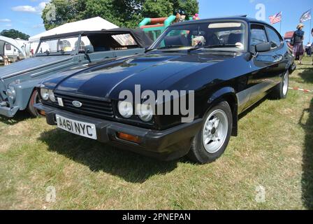 A 1983 Ford Capri parked on display at the 47th Historic Vehicle ...