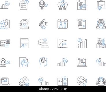 Performance tracking line icons collection. Metrics, Analytics, Dashboards, KPIs, Benchmarking ...