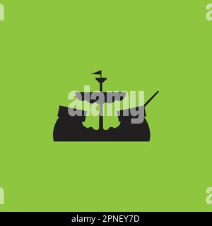 medieval merchant ship illustration. - vector Stock Vector Image & Art ...