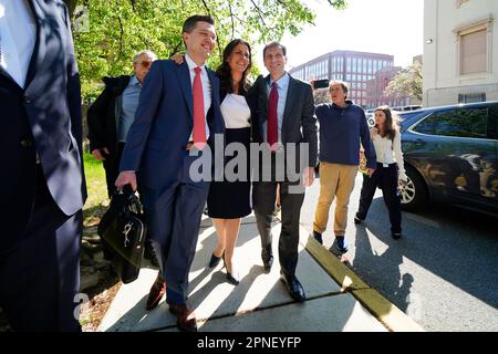 Davida Brook, left, Justin Nelson, center, and Stephen Shackelford ...