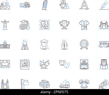 Legacy line icons collection. Heritage, Tradition, Inheritance ...