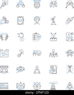 Sovereignty Dominion line icons collection. Authority, Command, Control ...