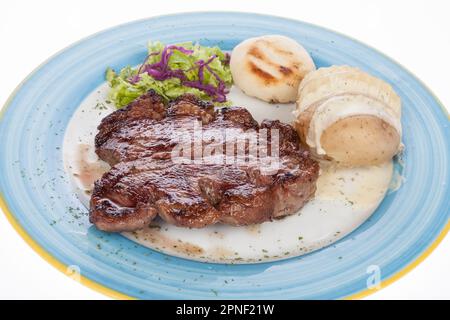 Punta De Anca - Tasty Cut Of Roast Beef With Steamed Potatoes Stock ...