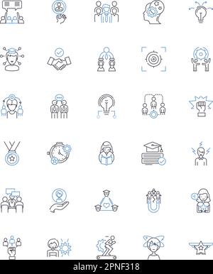 Creation line icons collection. Birth, Beginning, Genesis, Inception ...