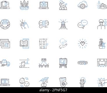 Creation line icons collection. Origin, Beginning, Inception, Genesis ...