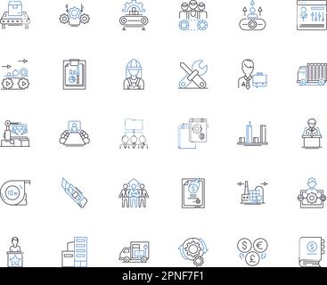 Provider line icons collection. Reliable, Affordable, Trusted ...