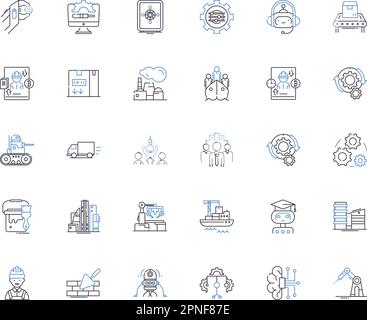 Constructive line icons collection. Positive, Growth, Development ...
