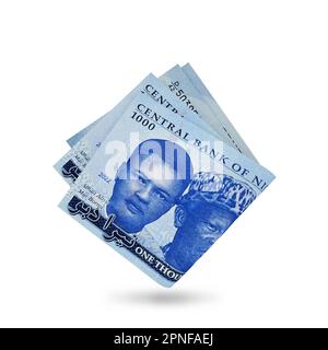 3d rendering of Stack of Nigerian Naira notes. bundles of Nigerian ...