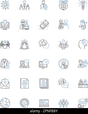 Succession planning line icons collection. Continuity, Progression ...
