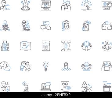 Capability line icons collection. Aptitude, Expertise, Proficiency ...
