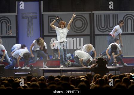 Dancers performing at the Countdown Spectacular in the Acer Arena, a ...