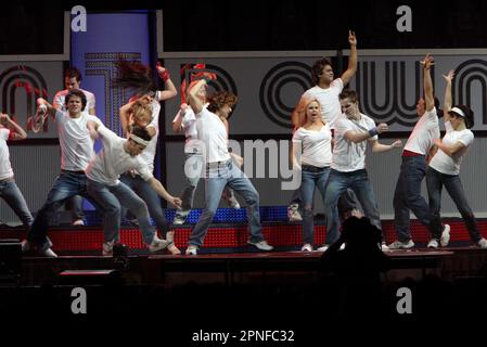 Dancers performing at the Countdown Spectacular in the Acer Arena, a ...