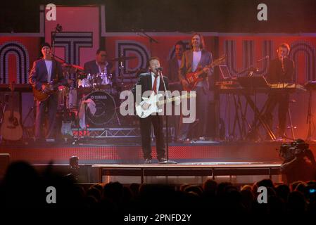 David Paton of Pilot performing at the Countdown Spectacular in the ...