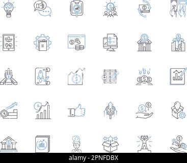 Efficacy line icons collection. Success, Effectiveness, Efficiency, Productivity, Capability ...