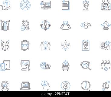 Accounting Standards line icons collection. Regulations, Guidelines ...