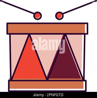 drum instrument musical icon vector illustration design Stock Vector ...