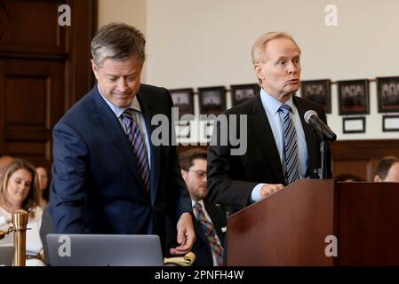 Attorney Jonathan Jeffress, left, representing the St. Louis Circuit ...