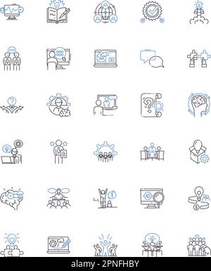 Perseverance line icons collection. Persistence, Determination ...