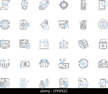 Settlement line icons collection. Agreement, Compromise, Resolution ...