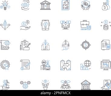 Oversight line icons collection. regulation, supervision, management, monitoring, inspection ...