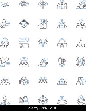 Unified Synergy Teamwork Vector Illustration Icon logo, ideal visual ...