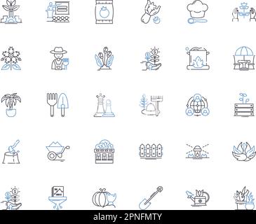 Buffet restaurant vector line icons set. Buffet, Restaurant, Food, Cuisine, Dining, Variety ...