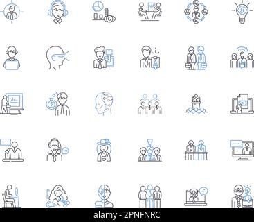 Businesslike line icons collection. Efficient, Professional, Organized ...