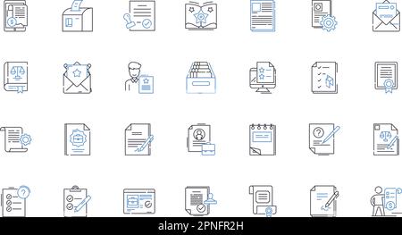 Assent line icons collection. Agreement, Approval, Acceptance, Consent ...