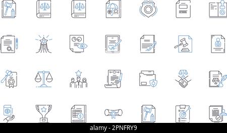 Admissible line icons collection. Permissible, Allowable, Acceptable ...