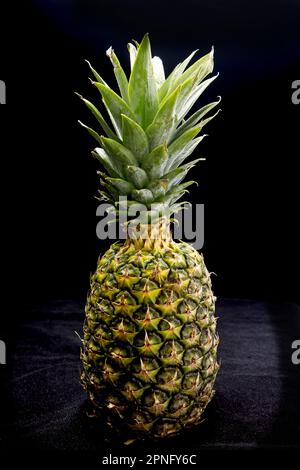 Macro close up of pineapple. Photo food product tropical fruit ...