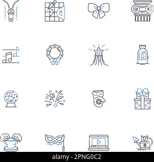 Piering line icons collection. Foundation, Structural, Support, Footing ...