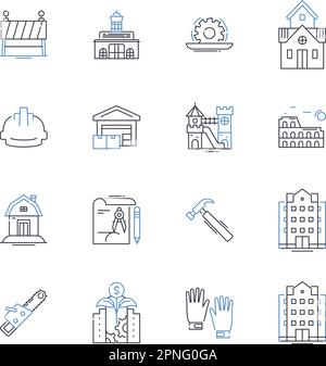 Creation line icons collection. Origin, Beginning, Inception, Genesis ...