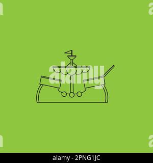 medieval merchant ship illustration. - vector Stock Vector Image & Art ...