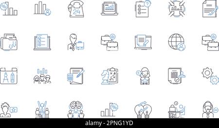 Performance metrics line icons collection. Evaluation, Analysis, KPIs, Scorecard, Metrics ...