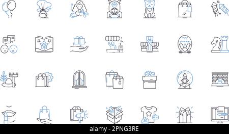 Creative pursuit line icons collection. Imagination, Inspiration ...