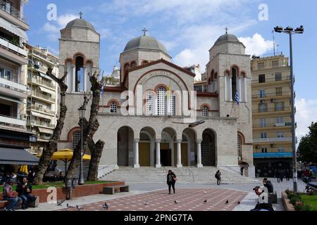 Ieros Naos Panagia Dexias Church, interior view, Agios Pavlos, Thessaloniki, Greece Stock Photo ...