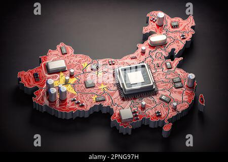 China semiconductor industry, computer chips manufacturing and ...